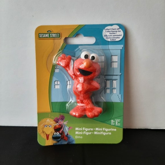 Sesame Street | Other | Elmo Sesame Street Mini Figurine 225 Red Toy ...